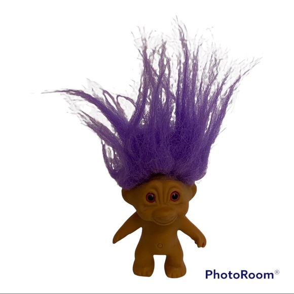Hasbro | Toys | Vintage Purple Haired Troll | Poshmark
